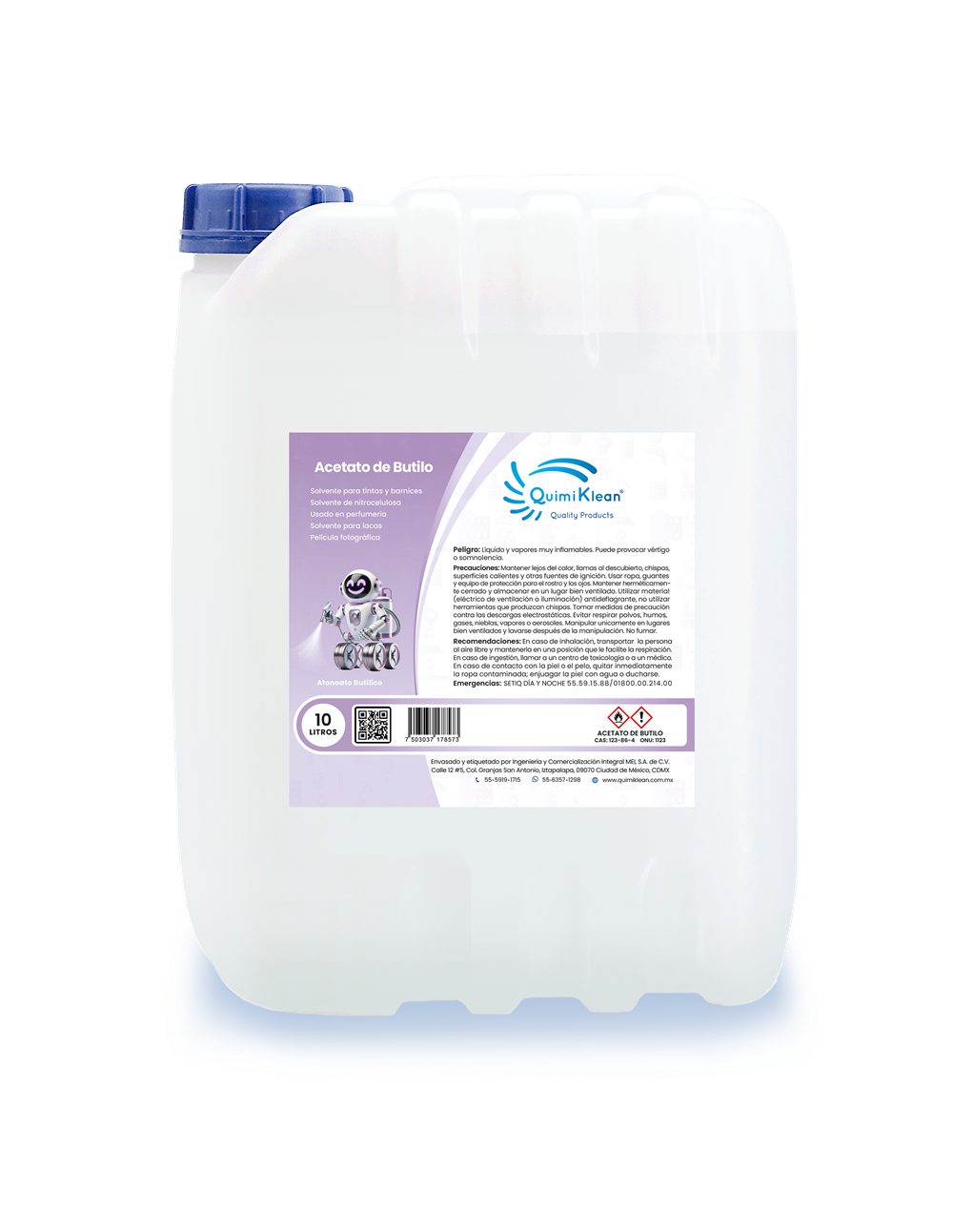 Acetato de butilo 10 litros – QuimiKlean