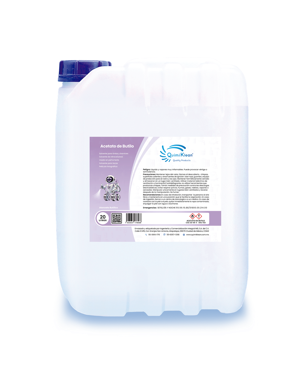 Acetato de butilo 20 litros – QuimiKlean